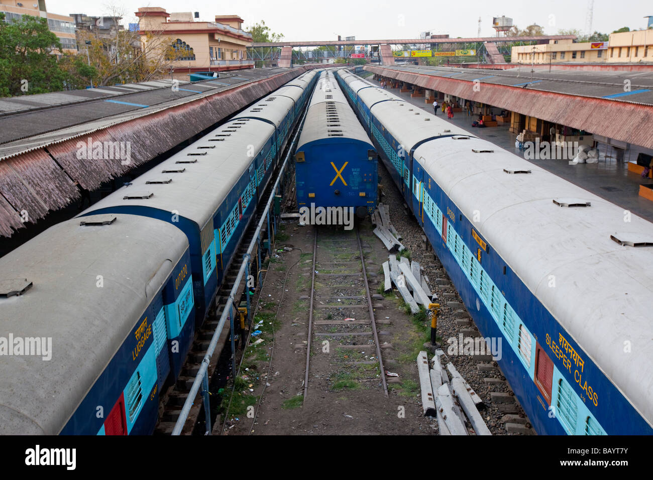 Train Station in Indore India Stock Photo - Alamy