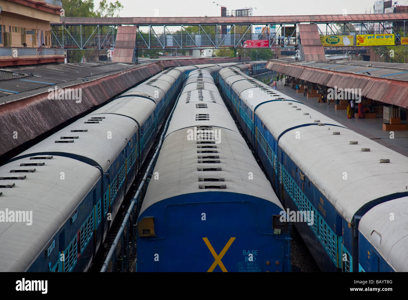 Train Station in Indore India Stock Photo - Alamy
