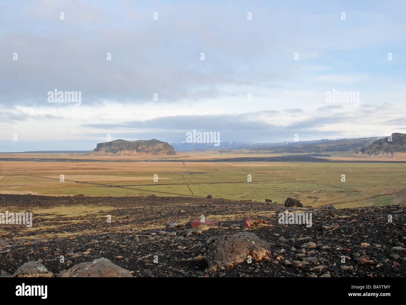 Coastal lowland large expanse green mid distance background hi-res ...