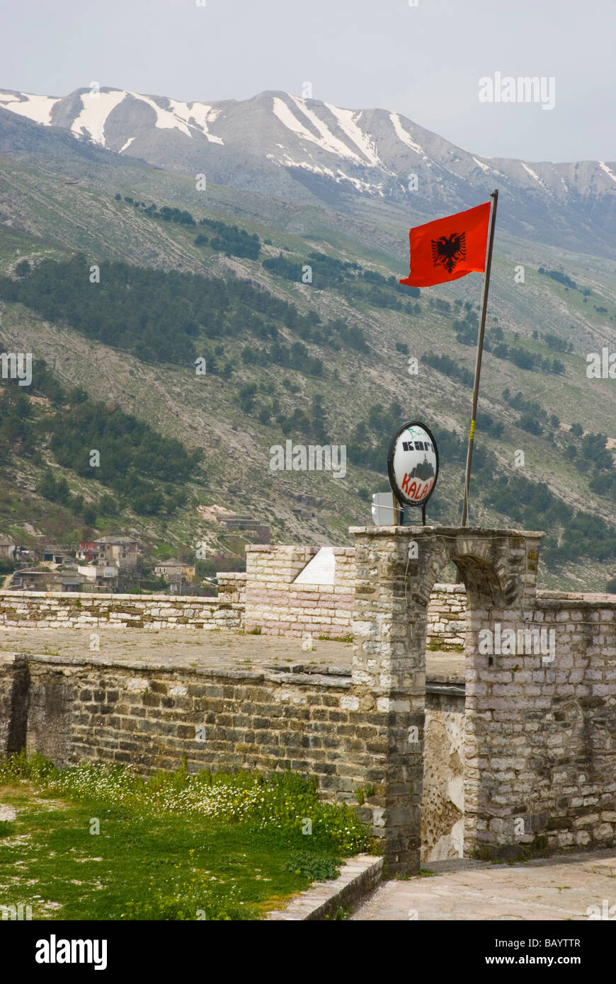 Castle in Gjirokastra birthplace of former dictator Enver Hoxha in ...