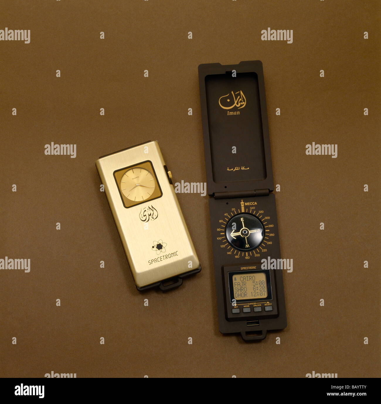 Islamic Compass For Finding Direction Of Makkah Spacetronic Stock Photo ...