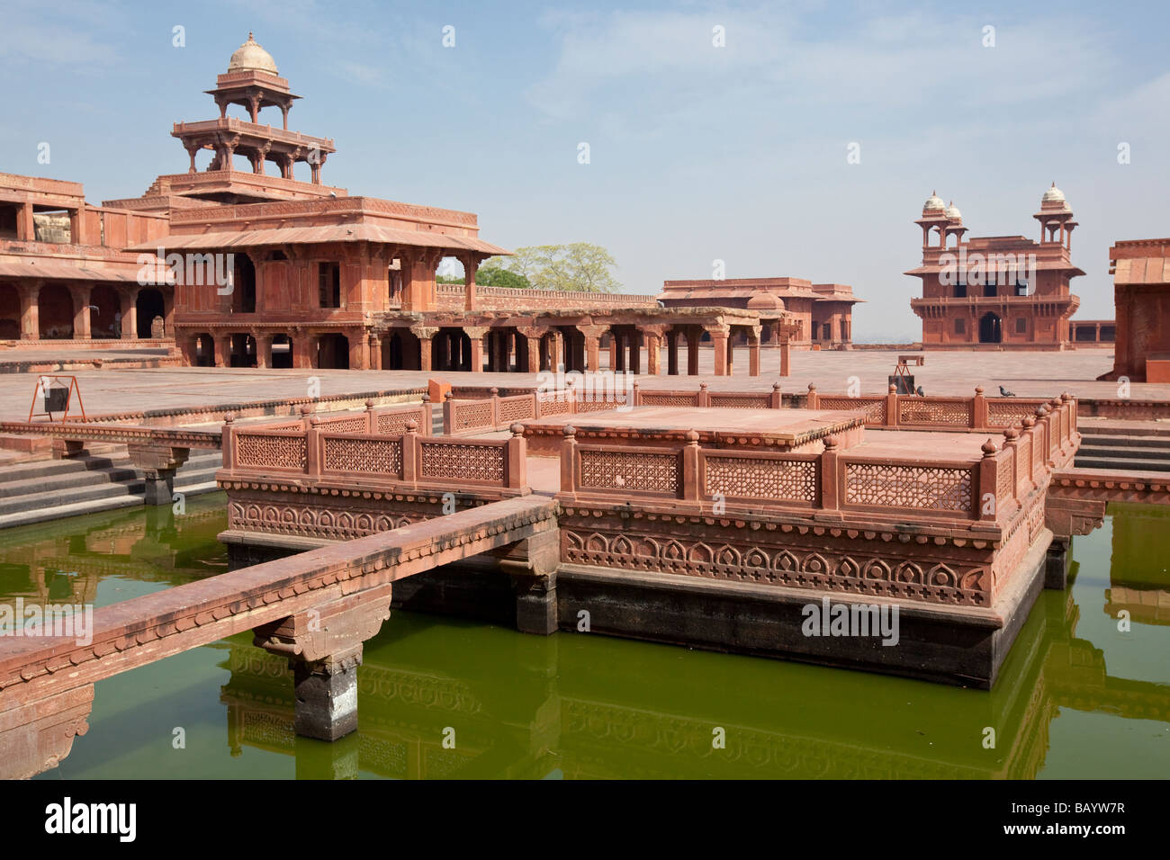 Tansen s Seat in the Panch Mahal or Palace in Fatehpur Sikri India ...