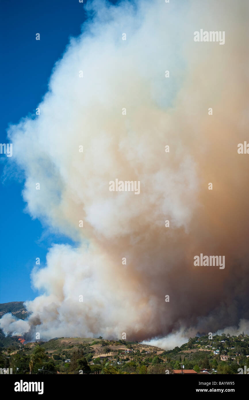 Jesusita Fire Santa Barbara California United States of America Stock ...