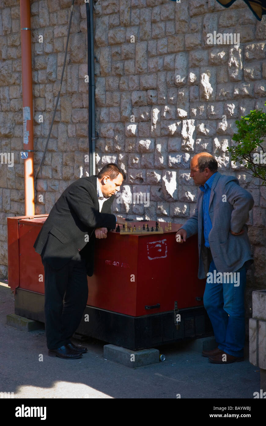 Men playing chess Tirana Albania Europe Stock Photo - Alamy