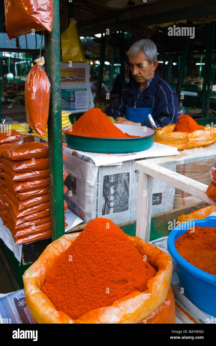 Spices at the Muslim market in Skopje Macedonia Europe Stock Photo - Alamy