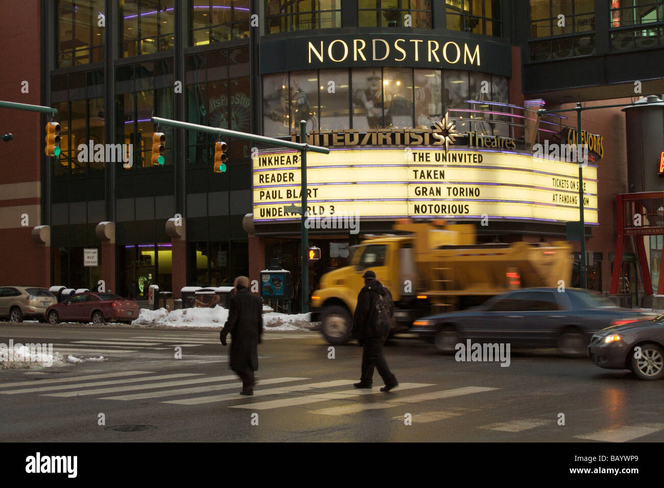 Street scene downtown Indianapolis Indiana Stock Photo - Alamy
