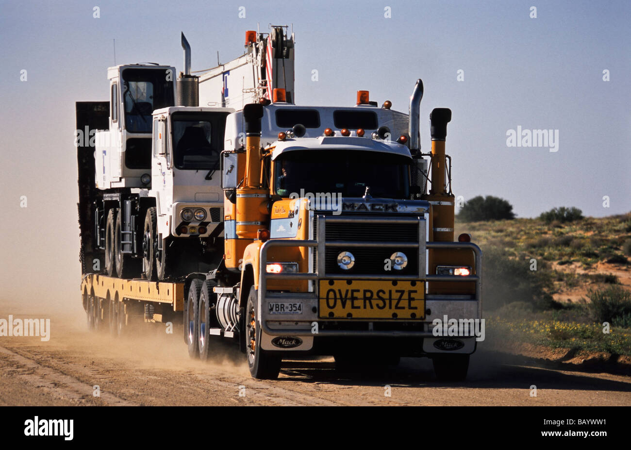 Roadtrain, outback Australia Stock Photo - Alamy