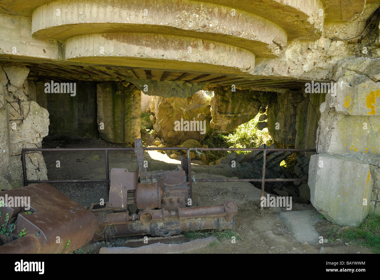 German battery of Longues-sur-mer, Normandy Stock Photo - Alamy