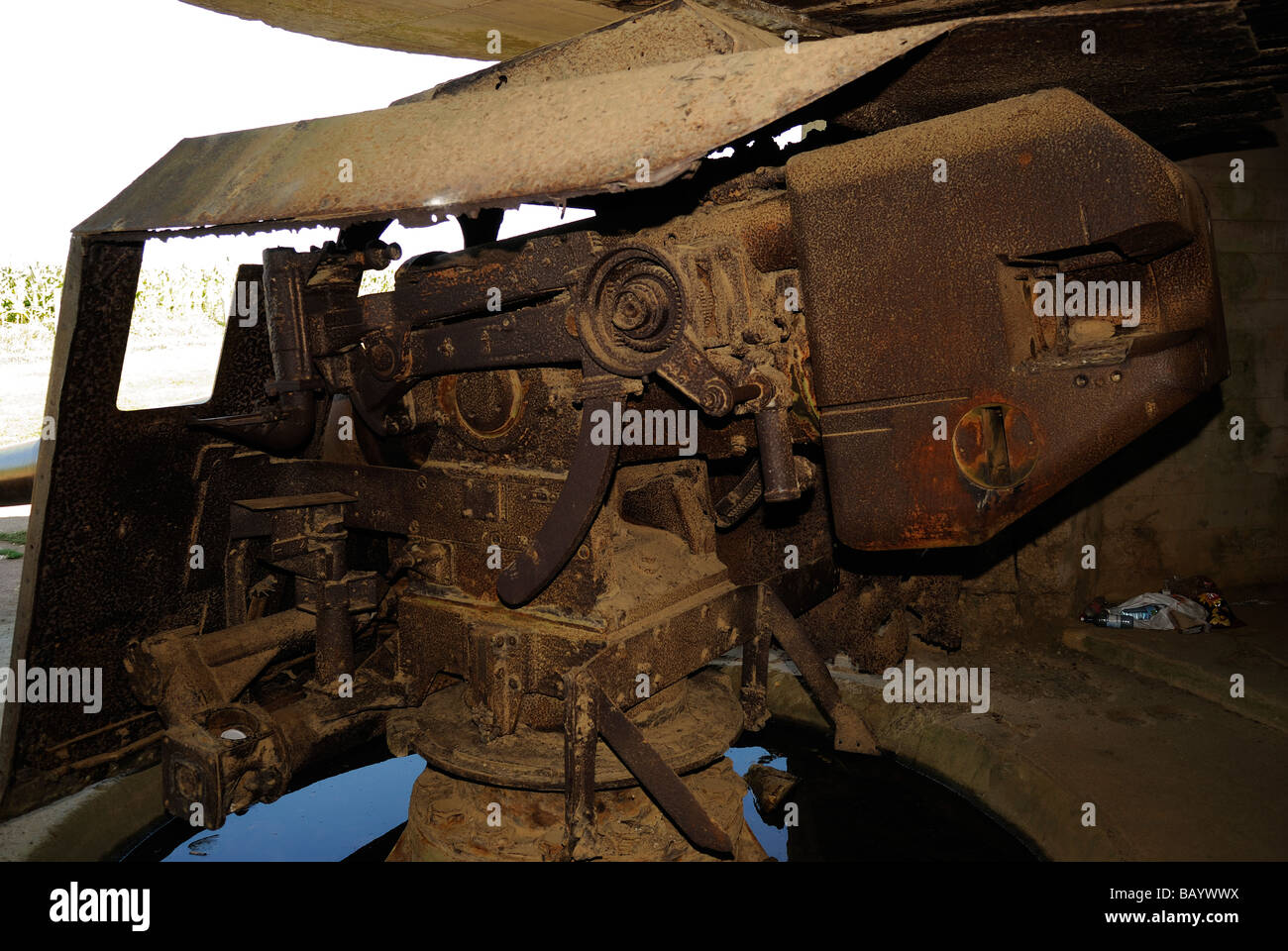 German battery of Longues-sur-mer, Normandy Stock Photo - Alamy