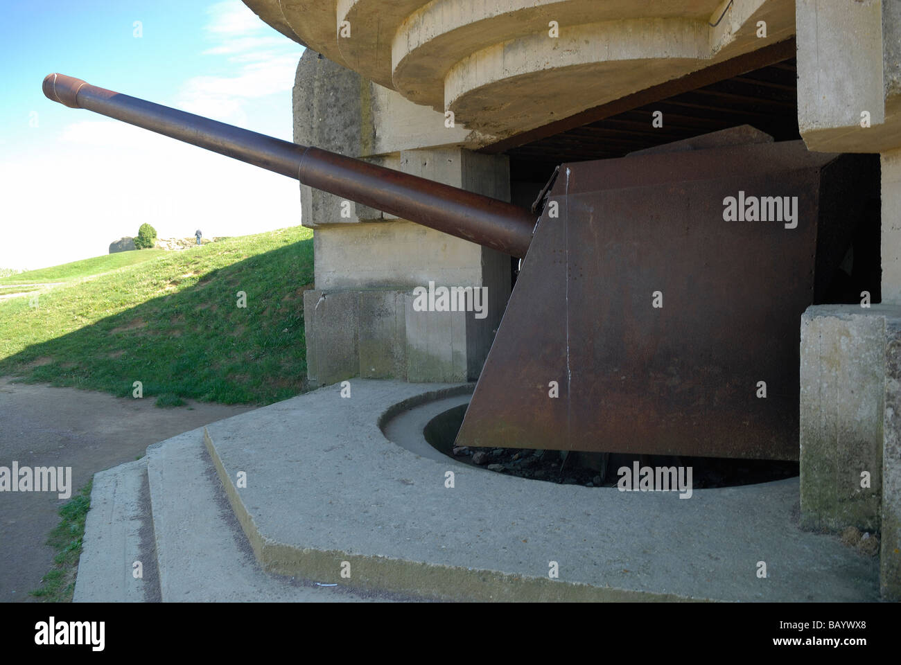 German battery of Longues-sur-mer, Normandy Stock Photo - Alamy