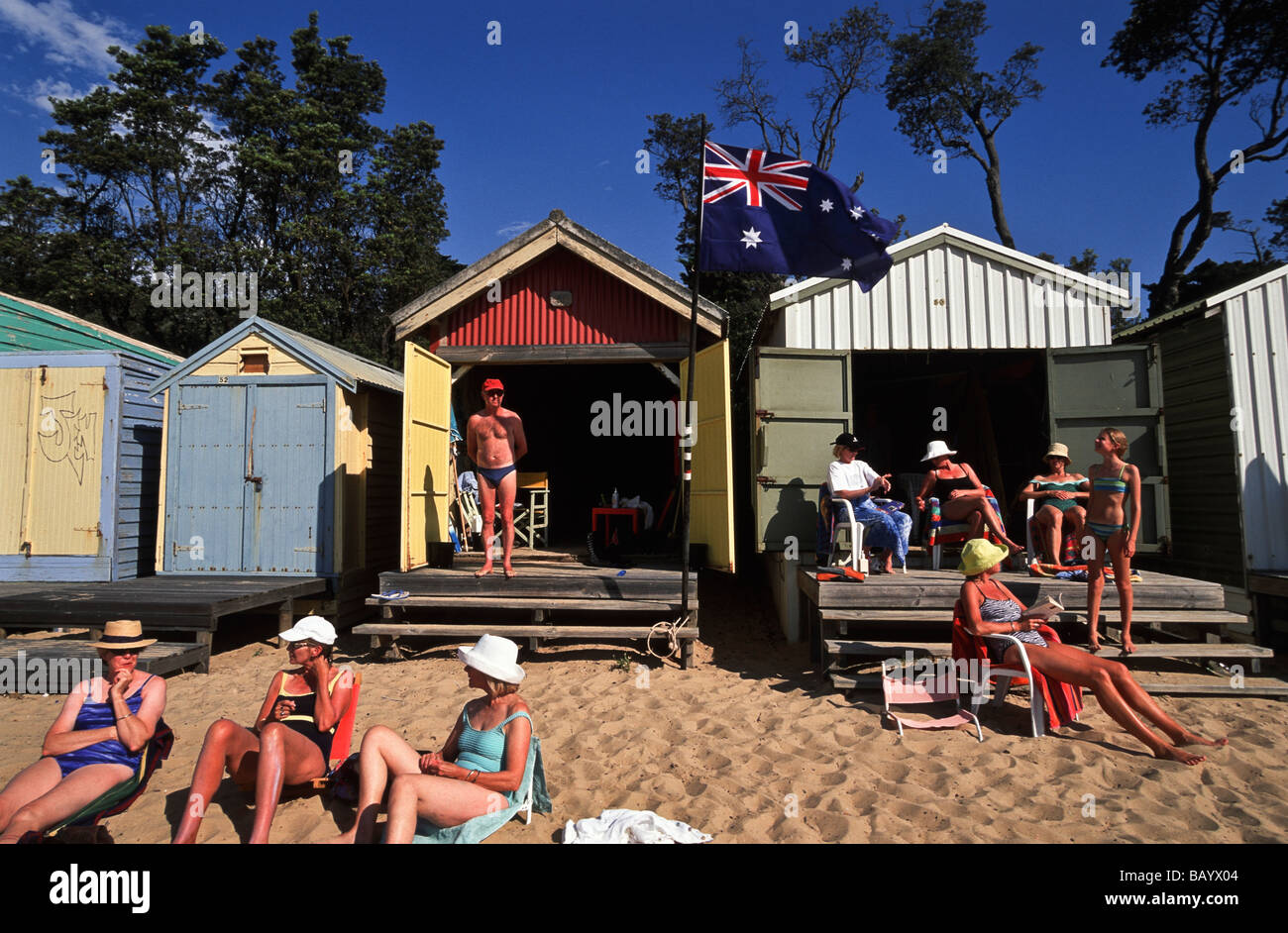 Summer beach scene, Australia Stock Photo - Alamy