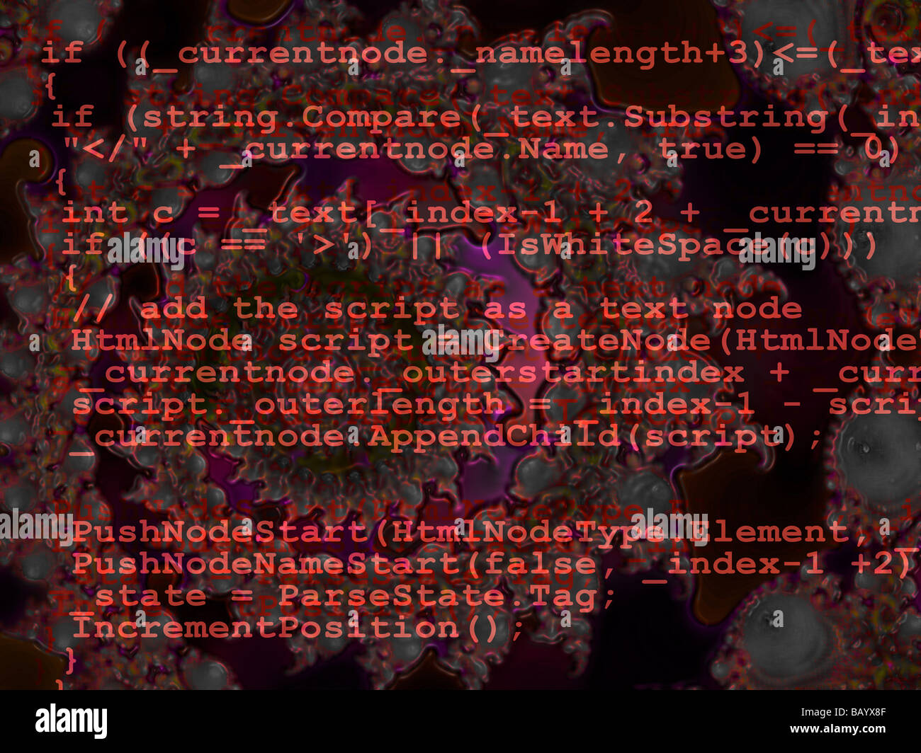 Red Programming Code Source Design on Dark Fractal Background Stock ... Red Programming Code Source Design on Dark Fractal Background Stock ...