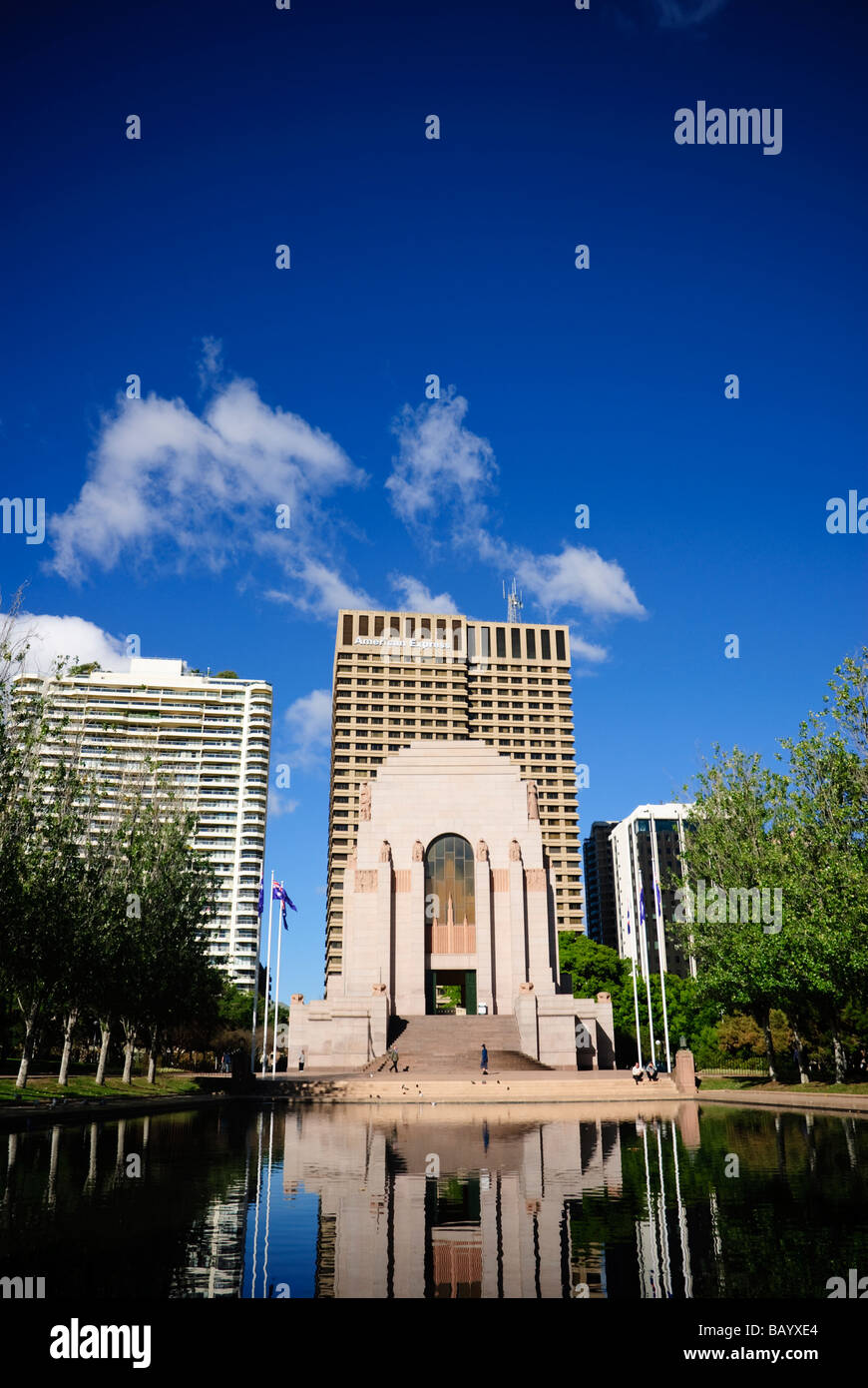 ANZAC Memorial and Pool of Reflection, Hyde Park, Sydney, Australia ...