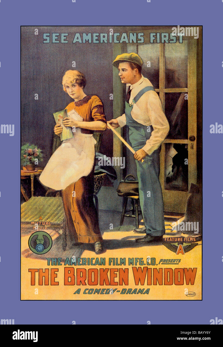 The Broken Window Stock Photo - Alamy