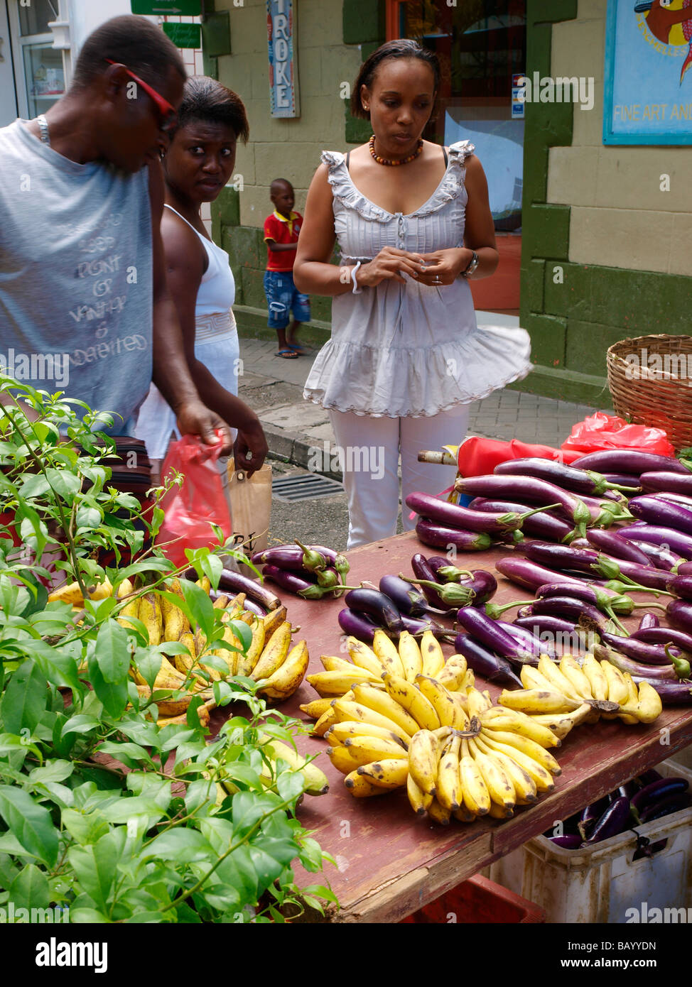 Street Market, Victoria, Mahé, Seychelles Stock Photo - Alamy
