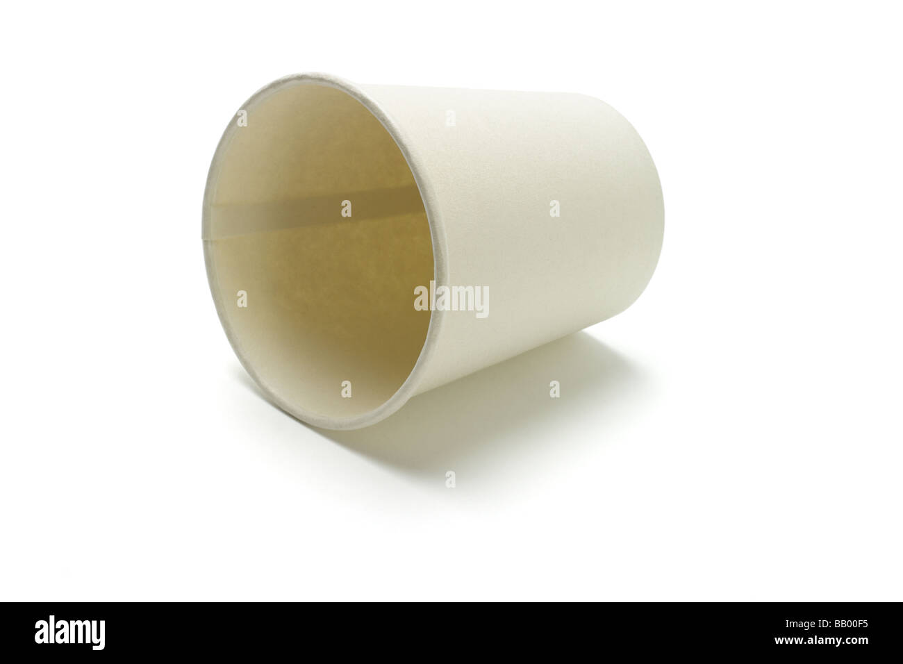 Disposable paper cup on white background Stock Photo - Alamy