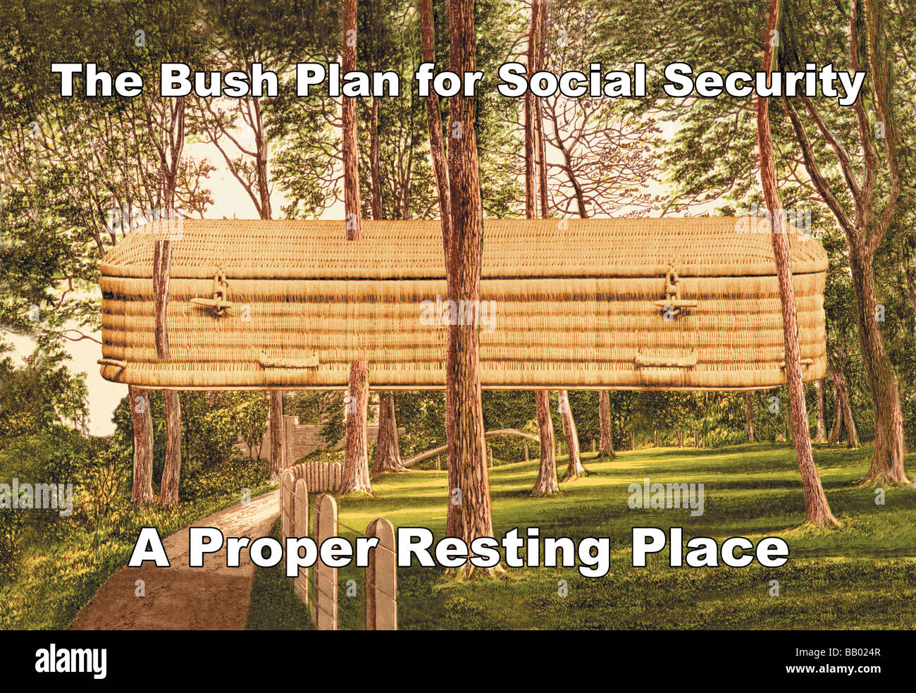 Bush Plan for Social Security Stock Photo - Alamy