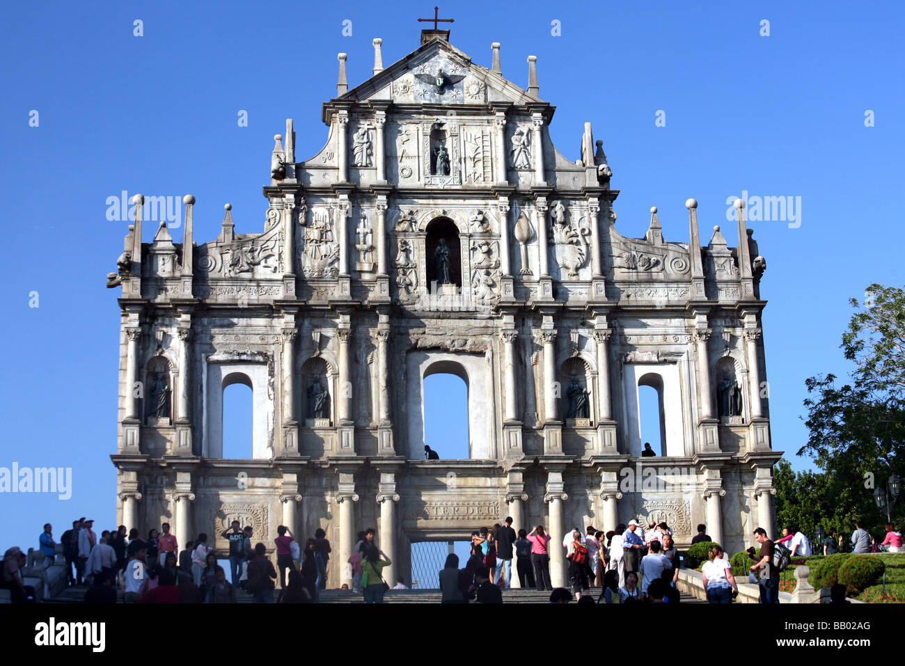 The Facade Of St. Paul's Church, Macau Stock Photo - Alamy