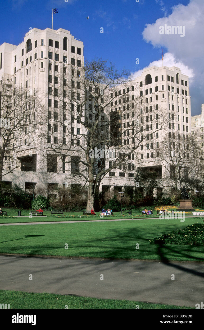 Victoria Embankment Gardens and Adelphi building Embankment London ...