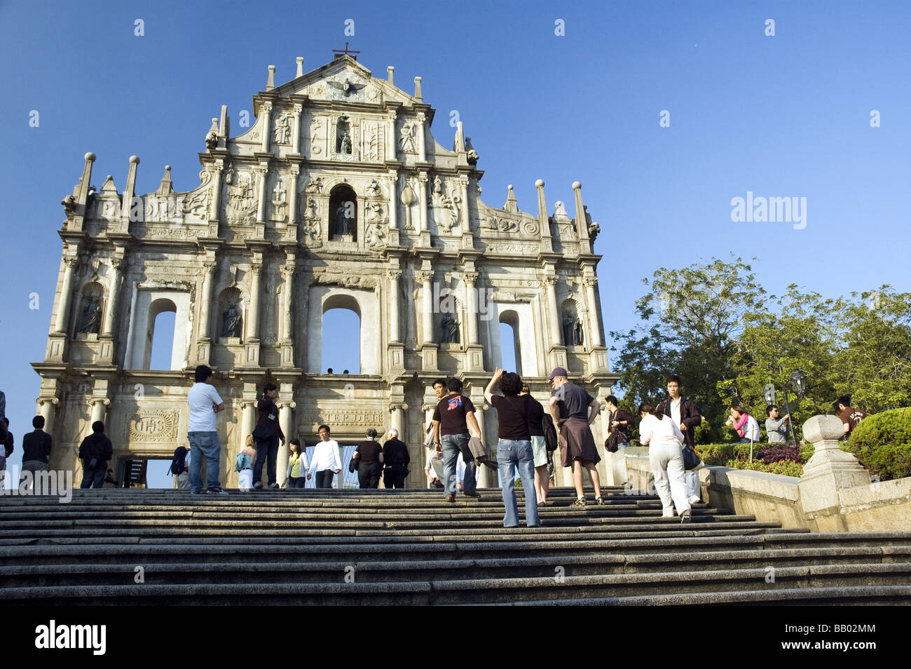 Asia, China, Macau, St Pauls Cathedral Facade Stock Photo - Alamy