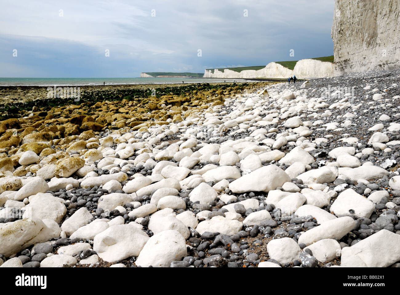 Chalk cliffs at Seven Sisters Stock Photo - Alamy