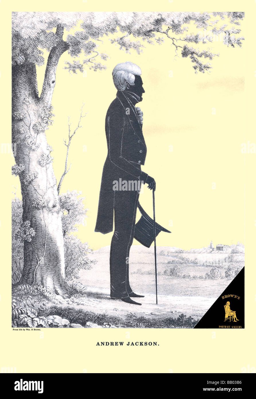 Andrew jackson silhouette hi-res stock photography and images - Alamy