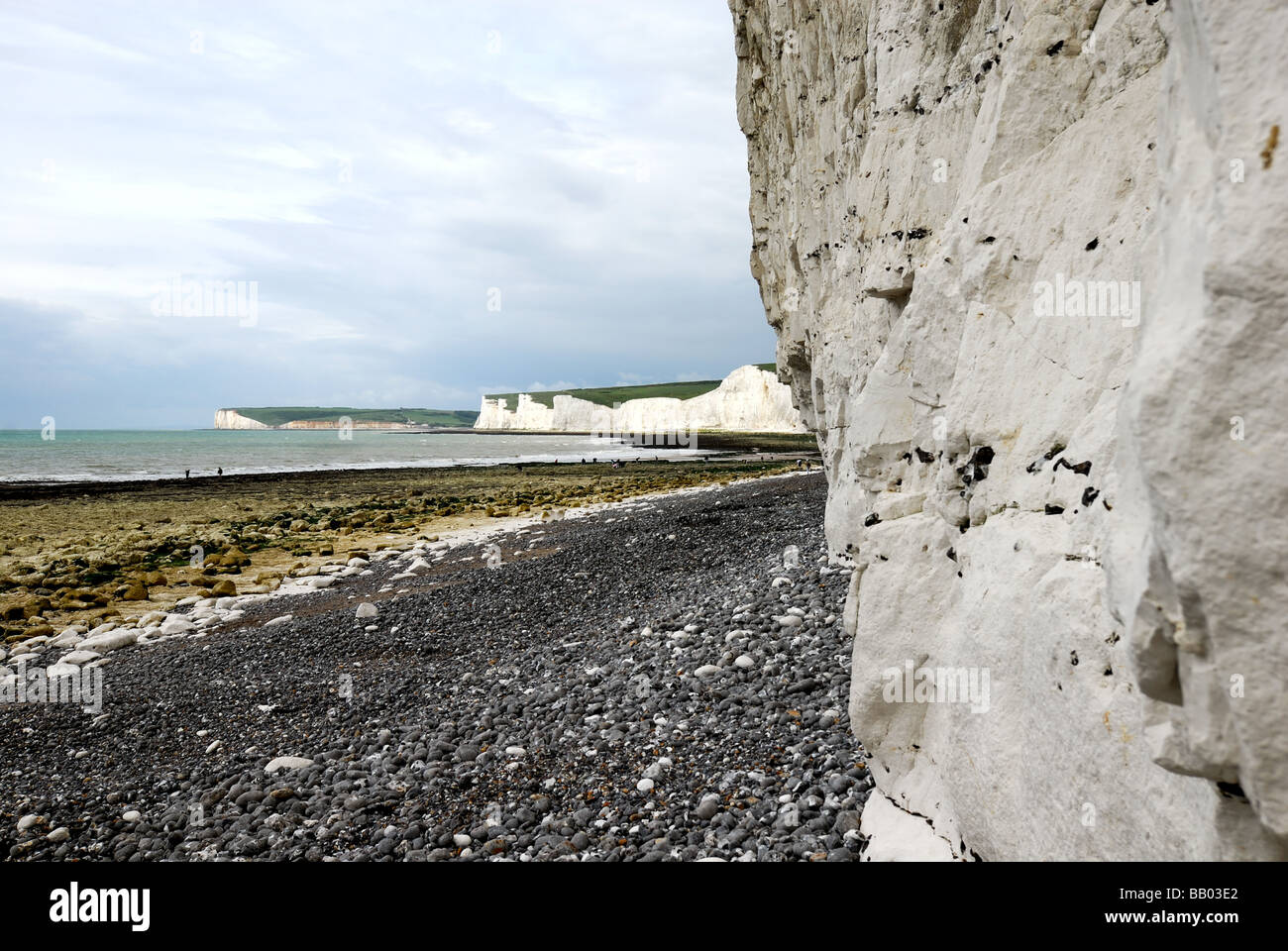 Chalk cliffs at Seven Sisters Stock Photo - Alamy