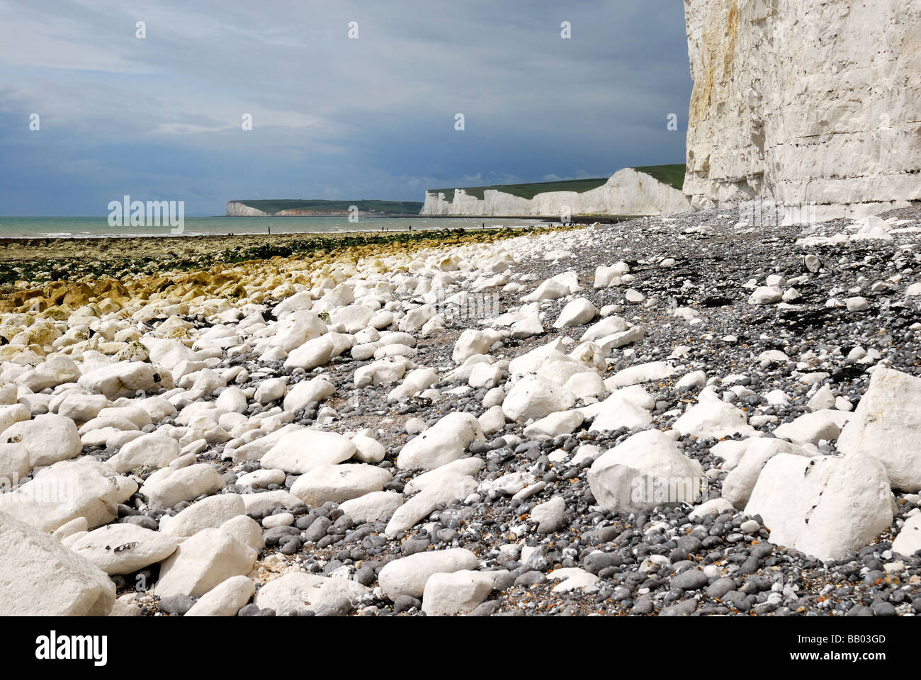 Chalk cliffs at Seven Sisters Stock Photo - Alamy