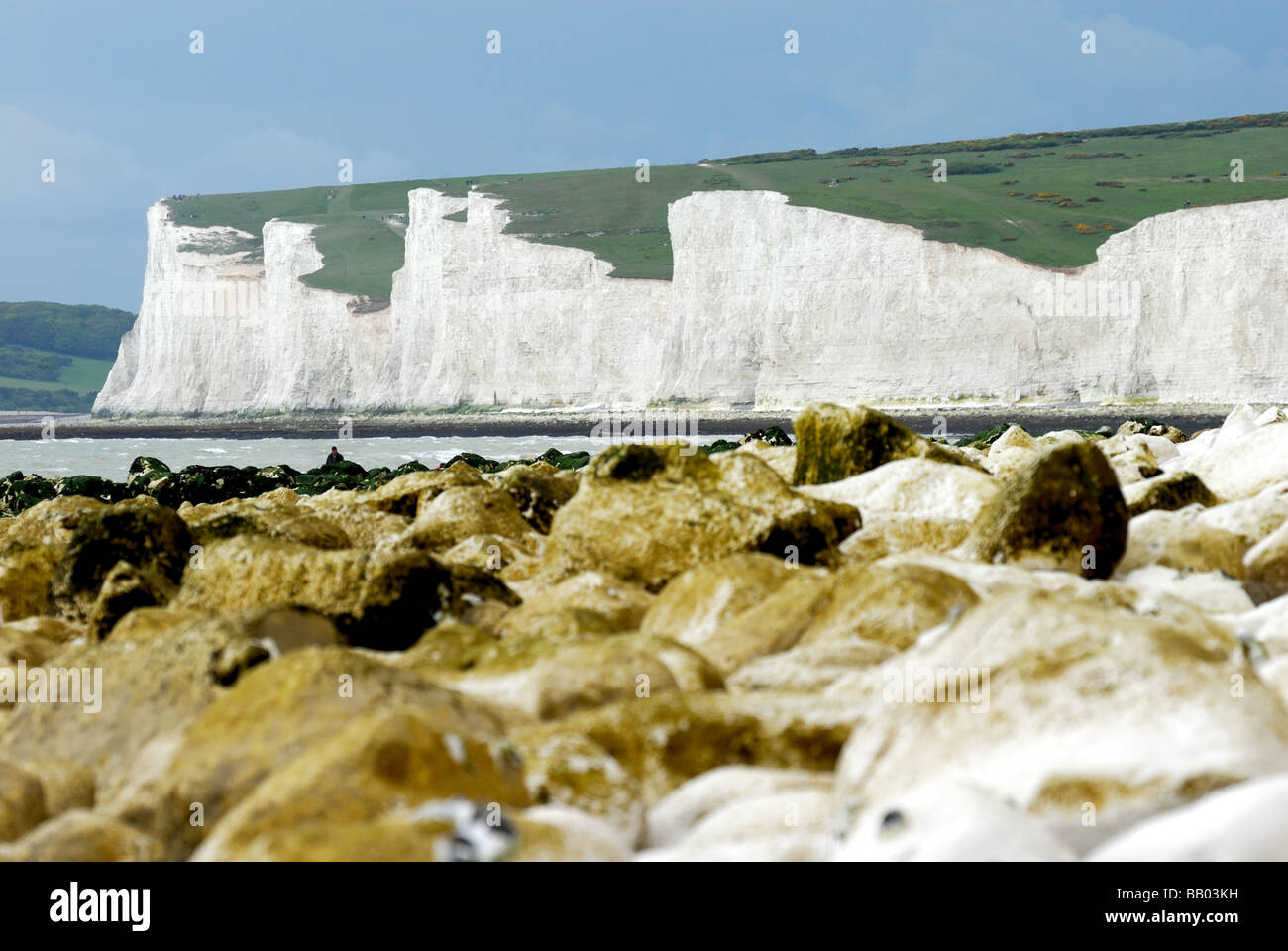 Chalk cliffs at Seven Sisters Stock Photo - Alamy