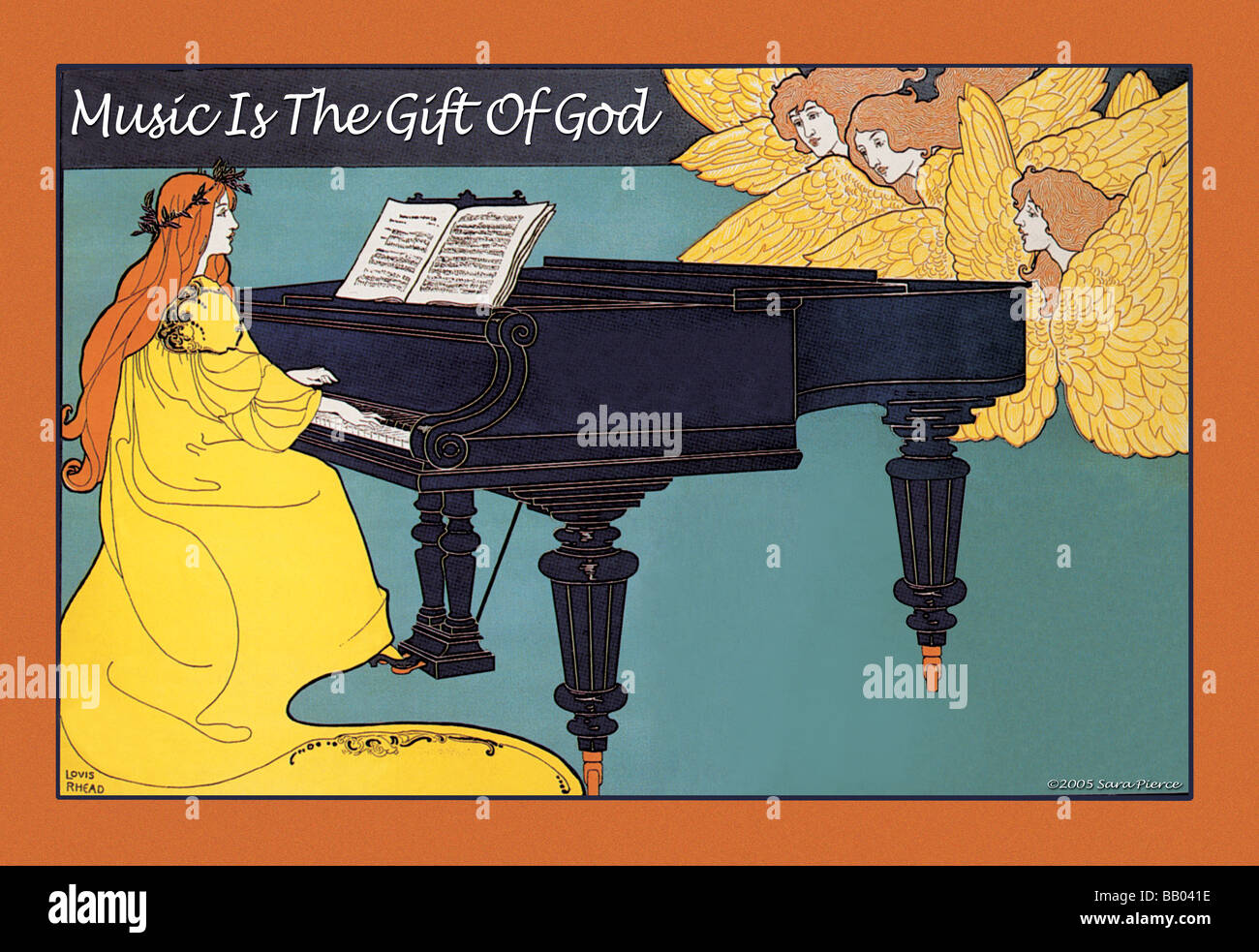 Music is the Gift of God Stock Photo - Alamy