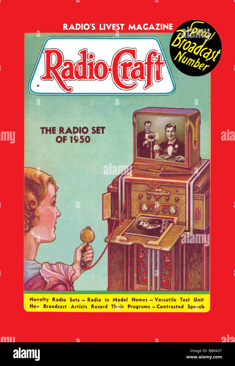 Radio Craft: The Radio Set of 1950 Stock Photo - Alamy