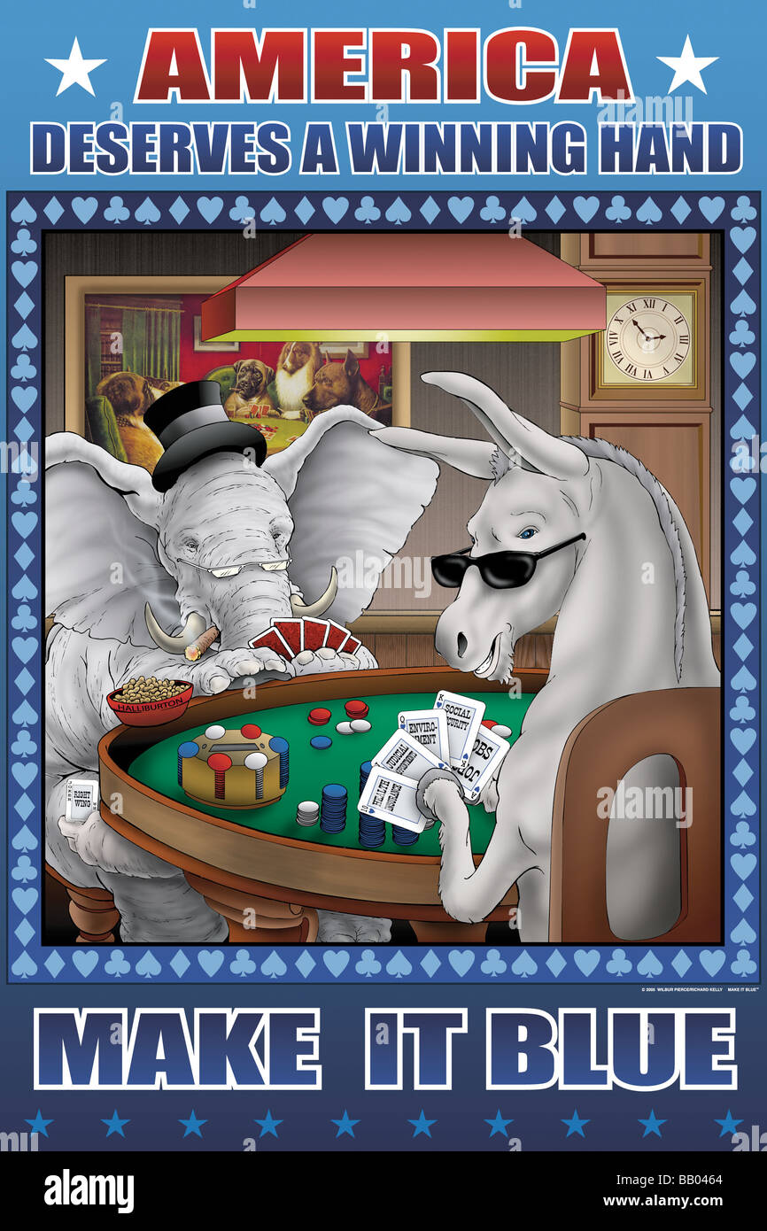 America Deserves a Winning Hand - Make IT blue Stock Photo - Alamy