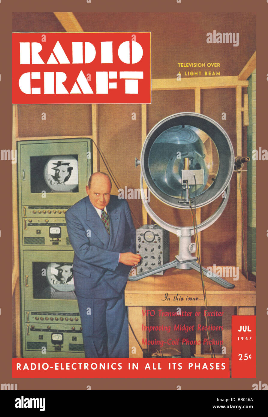 Radio Craft: Television over a Light Beam Stock Photo - Alamy