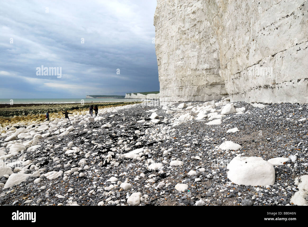 Chalk cliffs at Seven Sisters Stock Photo - Alamy
