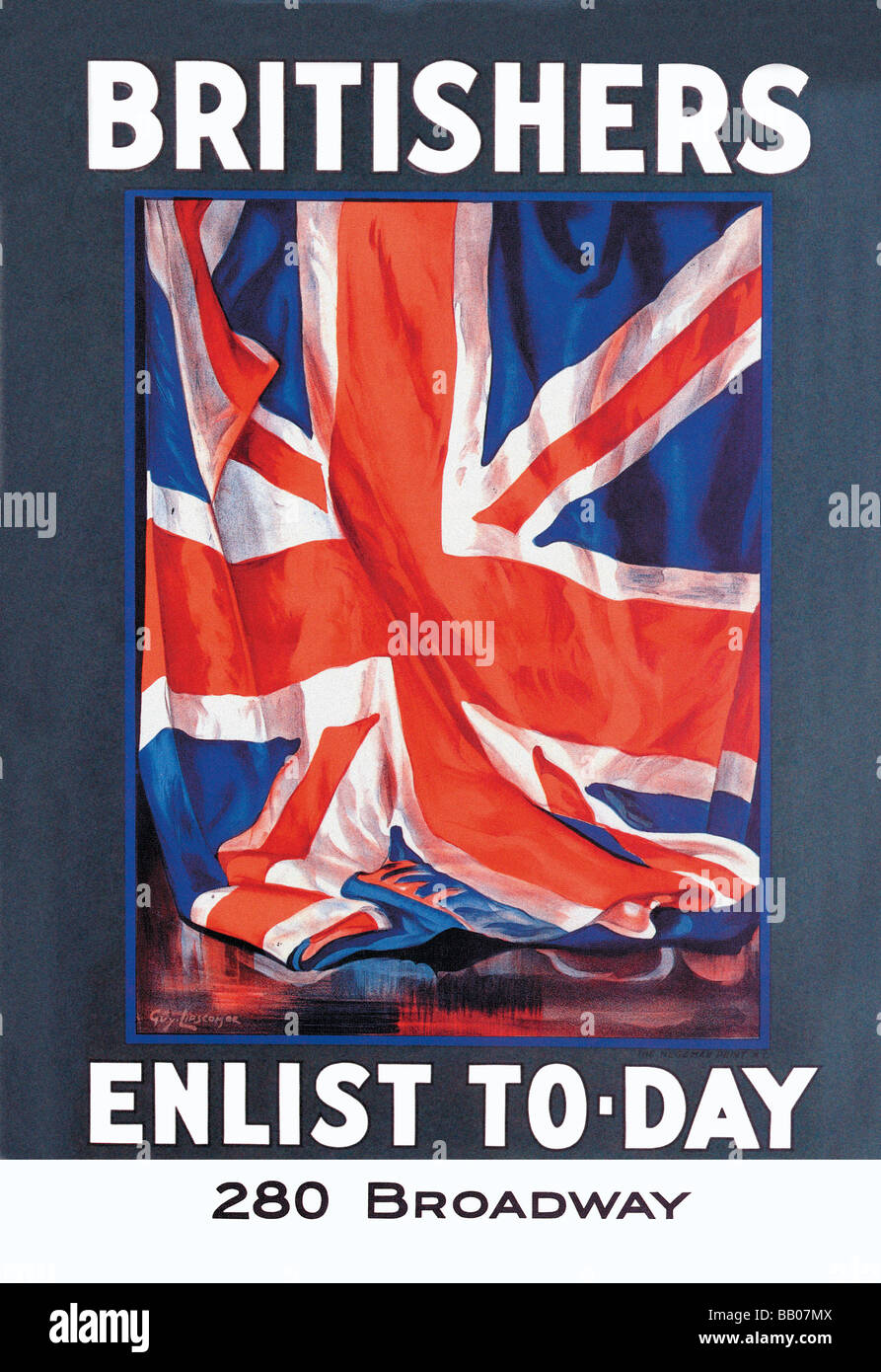 Britishers: Enlist To-Day Stock Photo - Alamy
