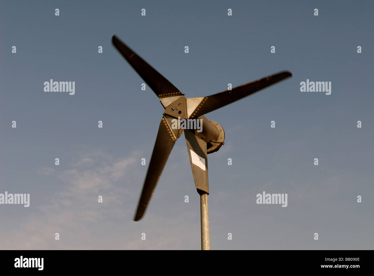 6KW wind turbine manufactured by Proven Energy, suppling electricity to ...