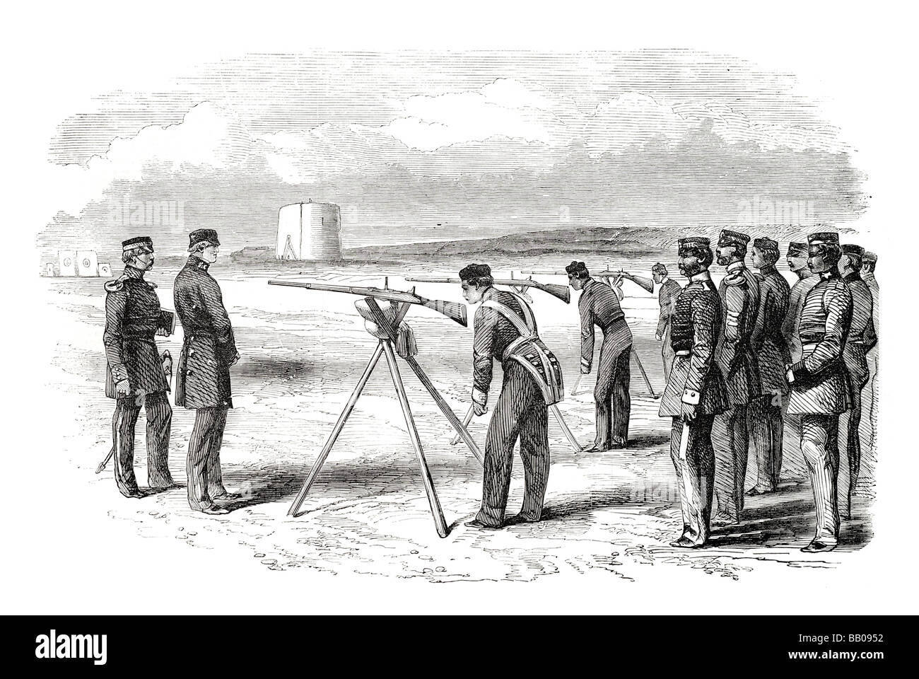 hythe school of musketry aiming drill Stock Photo - Alamy