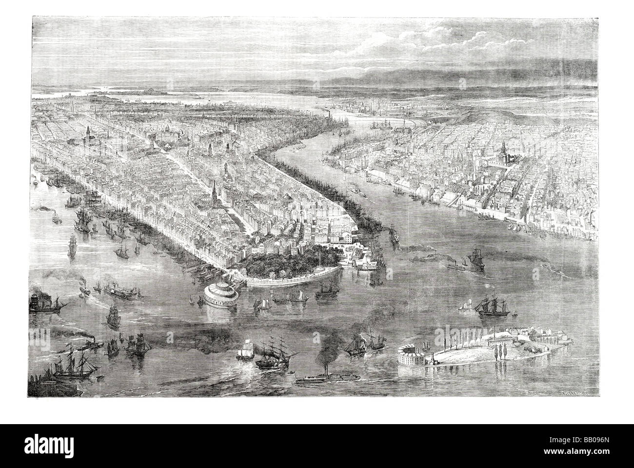 Late nineteenth century city map hi-res stock photography and images ...