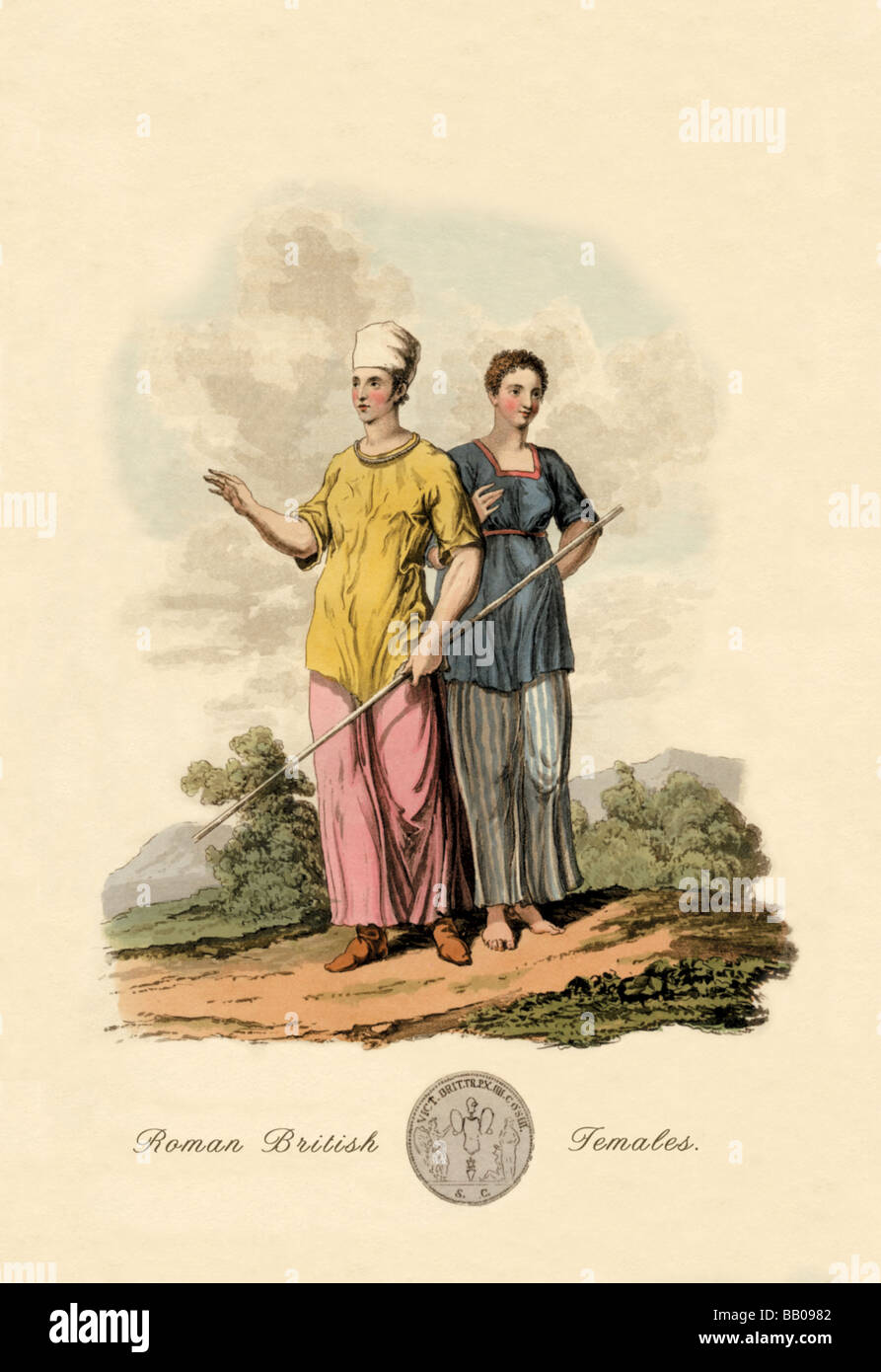 Roman British Females Stock Photo - Alamy