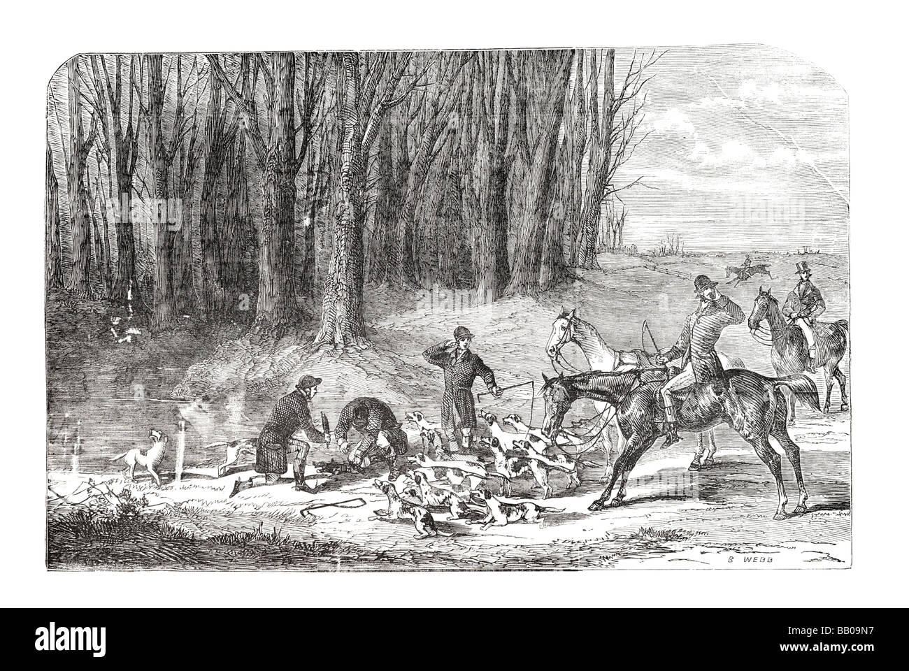 fox hunting whoo whoop tally ho Stock Photo - Alamy