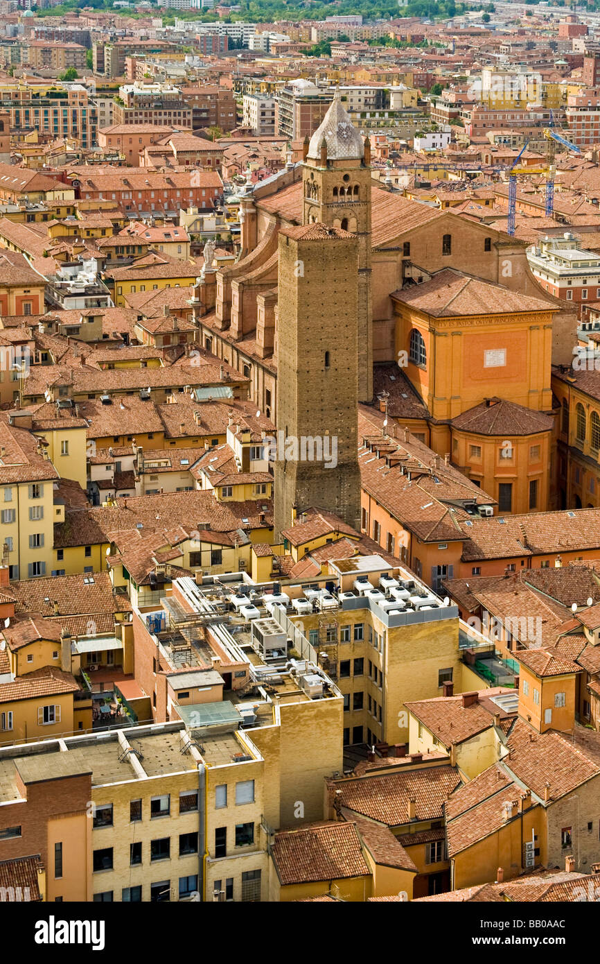 View of Bologna from the Asinelli Tower Bologna Italy Stock Photo - Alamy