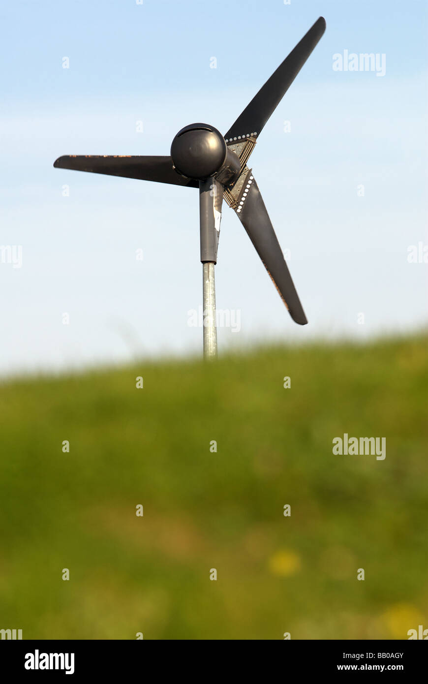 6KW wind turbine manufactured by Proven Energy, suppling green ...