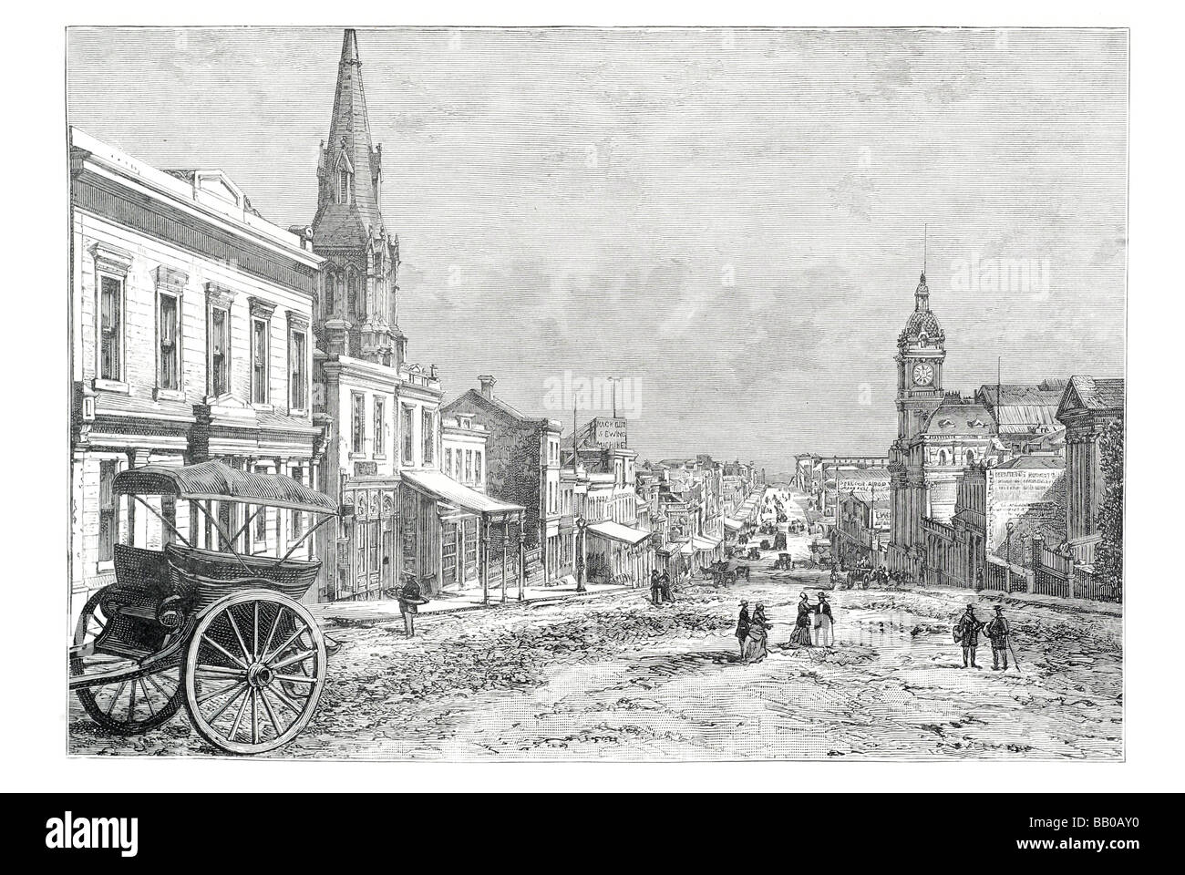 collins street Melbourne central business Victorian era medical ...