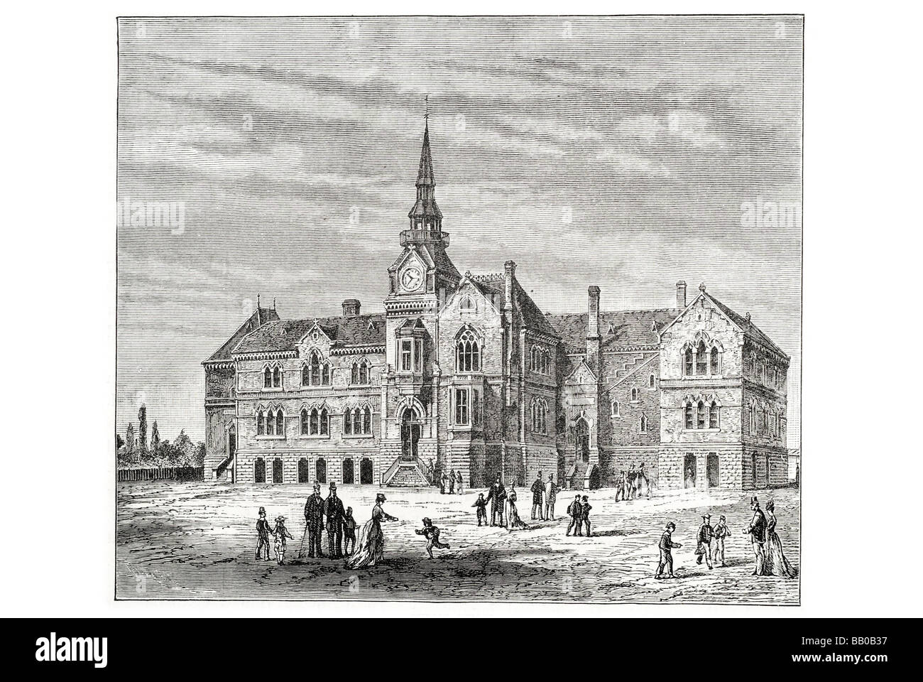 Victorian school playground hi-res stock photography and images - Alamy