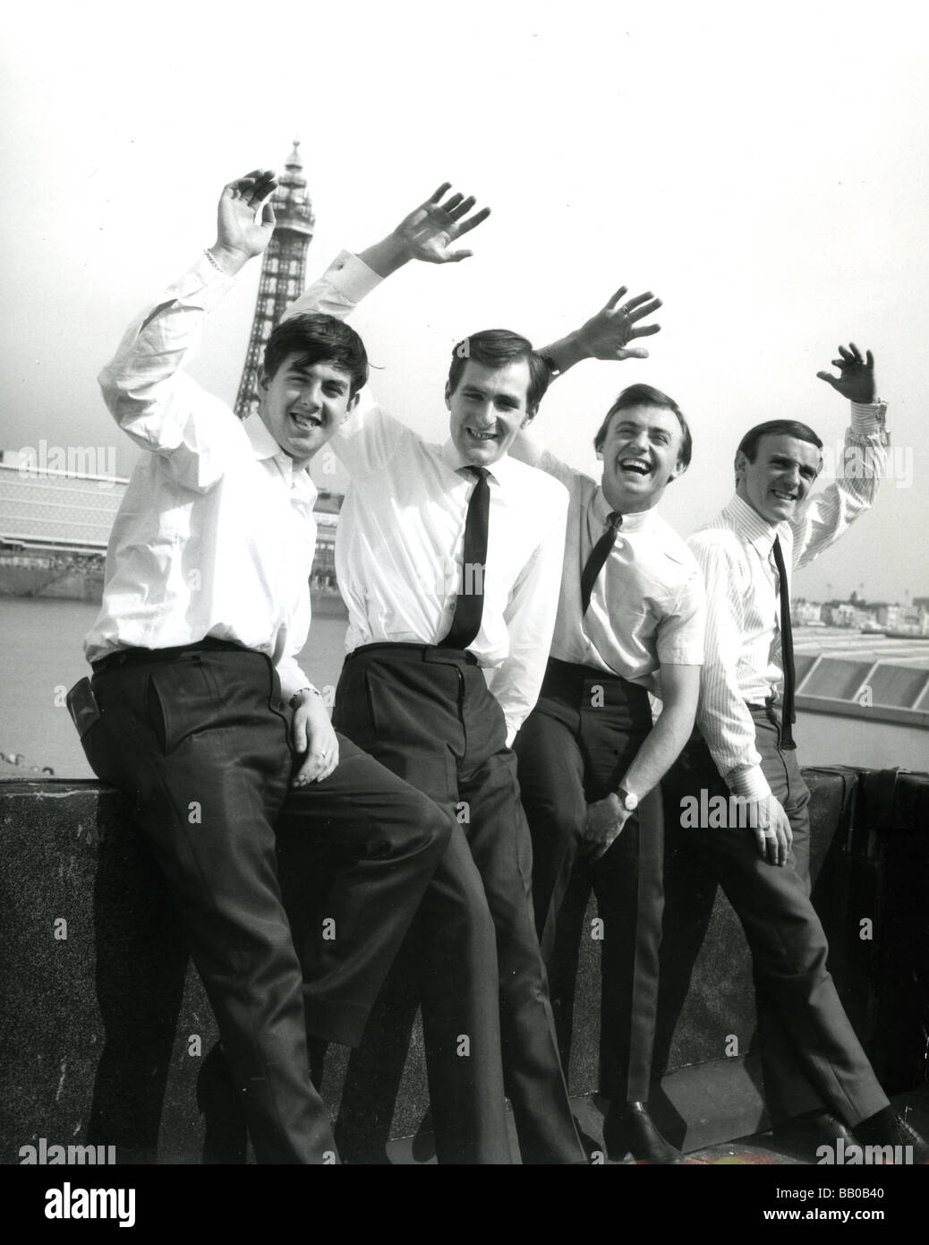 GERRY AND THE PACEMAKERS UK pop group in Blackpool in 1963 from left ...