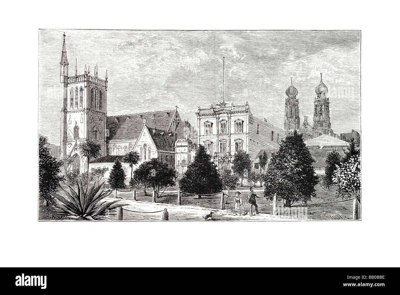 Trinity church illustration hi-res stock photography and images - Alamy