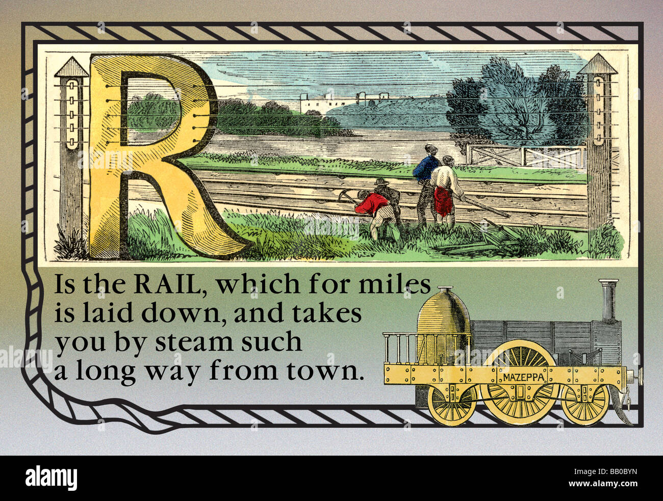 Rail alphabet hi-res stock photography and images - Alamy