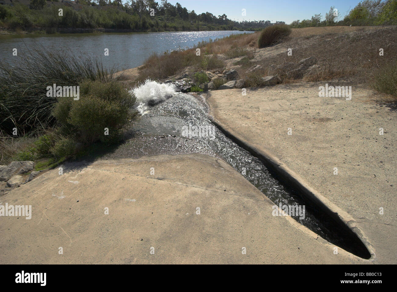 Natural water treatment system Stock Photo - Alamy