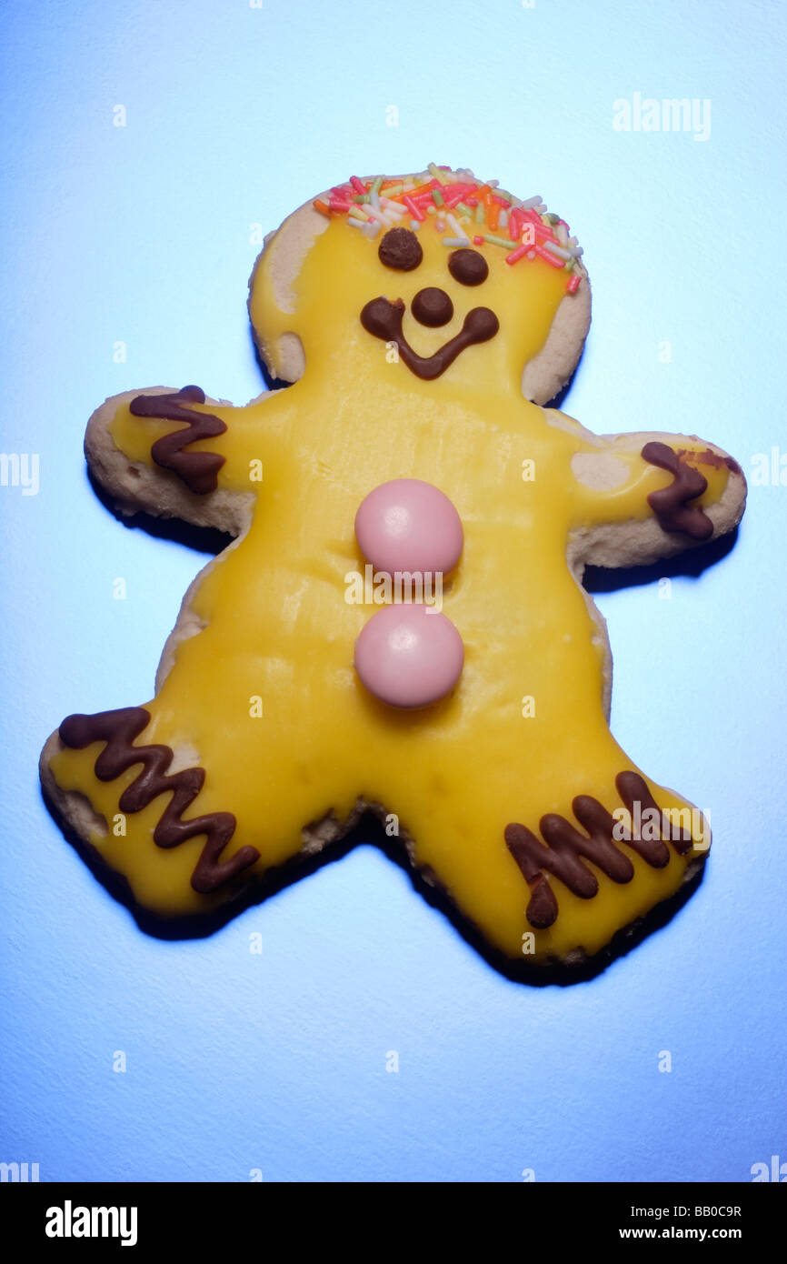 Iced pastry man Stock Photo - Alamy