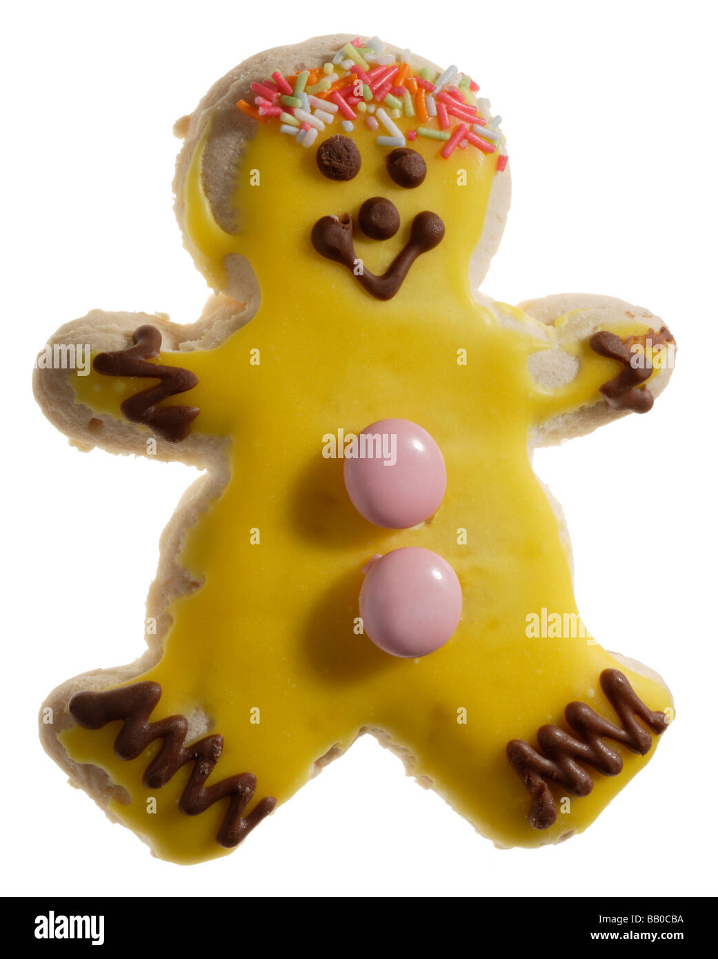 Iced pastry man Stock Photo - Alamy